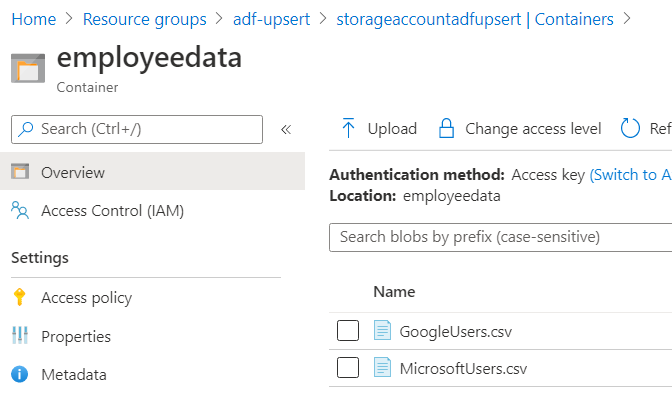 Azure Data Factory Implement Upsert Using Dataflow Alter Row